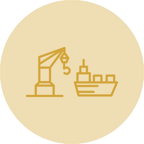 Harbor Line Yellow Circle Icon 44086869 Vector Art At Vecteezy