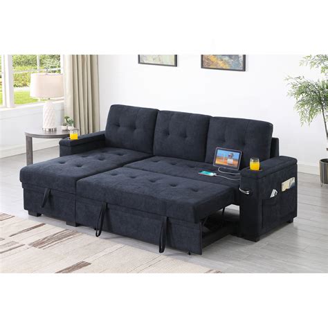Latitude Run® Ashlyn Ii Dark Gray Woven Fabric Reversible Sleeper