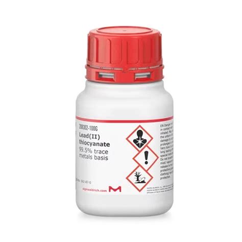 Sigma Aldrich 208302 Leadii Thiocyanate 995 Trace Metals Basis 100 Gr