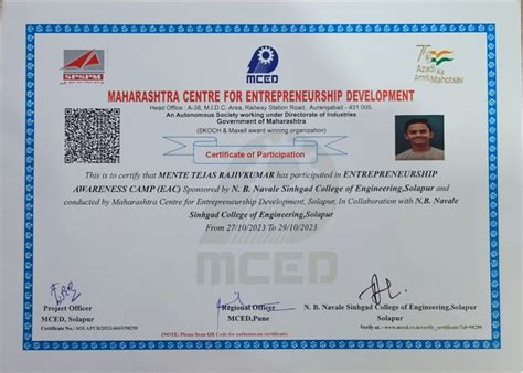 Entrepreneurship Governmentofmaharashtra Careerdevelopment Tejas Mente