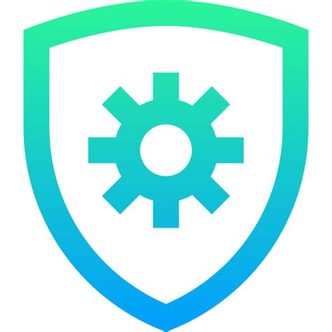 Shield Super Basic Straight Gradient Icon