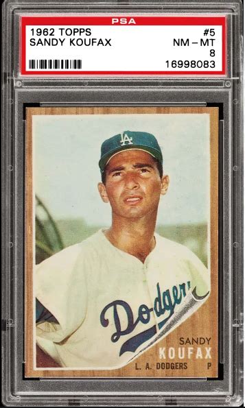 11 Most Valuable 1962 Topps Baseball Cards Midland Mint