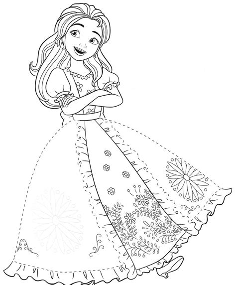Dibujos De Elena De Valor Para Colorear Wonder Day