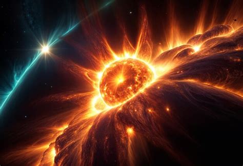 Eruption Of A Massive Solar Flare From A Distant Star Premium Ai