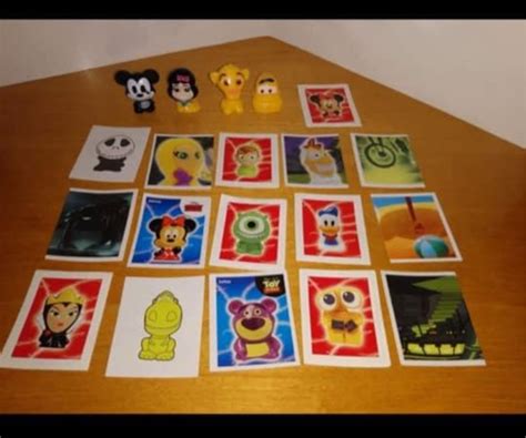 Lote 4 Gogos Disney E 16 Figurinhas Conforme Fotos Gogos Brinquedo
