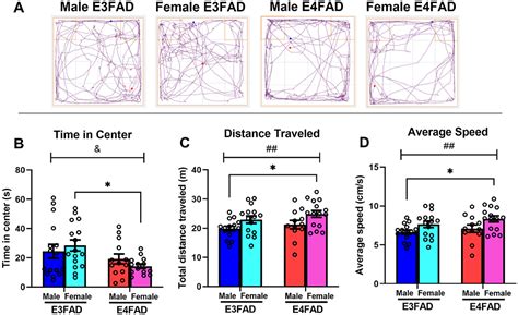 Apoe4 Genotype Or Ovarian Hormone Loss Influence Open Field Exploration In An Efad Mouse Model