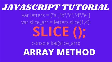 Slice Array Method In Javascript Tutorial In Urdu Hindi Youtube