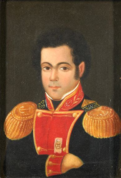 Mexican School 19th Century Portrait Of A Young Naval Officer