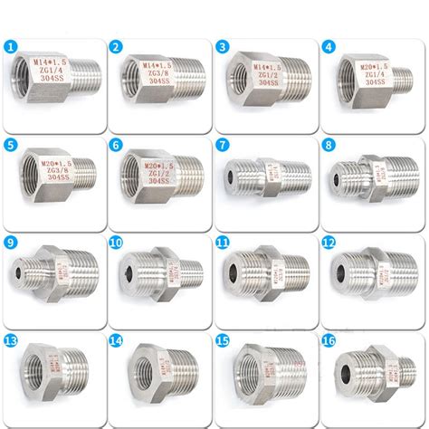Thickened High Voltage 304 Stainless Steel Pressure Gauge Adapter