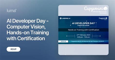 landingai on linkedin ai developer day computer vision hands on training with certification