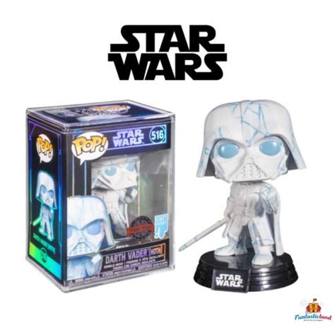 Promo Funko Pop Art Series Star Wars Darth Vader Hoth With Protector