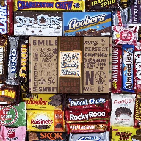 Vintage Old Fashioned Retro Candy Bars Assortment