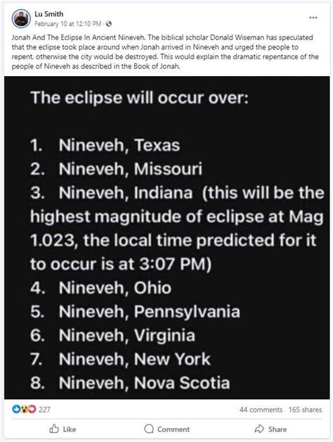 Fact Check The April 8 2024 Total Solar Eclipse Will Not Pass Over 8