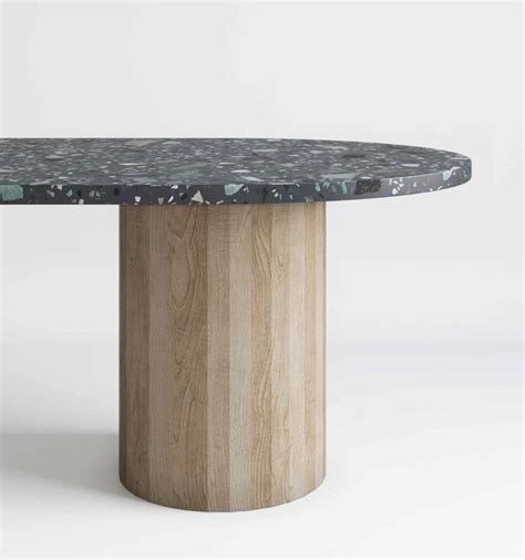 Une Table Au Pied Majestueux Mobilier Design Terrazzo Mobilier Professionnel