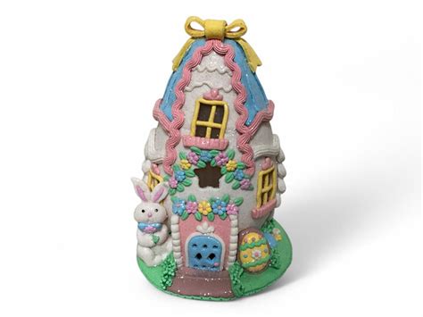 Lot Illuminated Springeaster Gingerbread House By Valerie Parr Hill