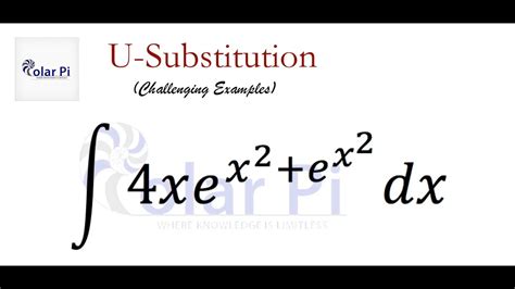 U Substitution Difficult Examples [example 6] Youtube