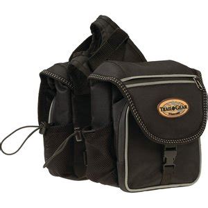 Weaver Equine Trail Gear Horse Pommel Bags Black