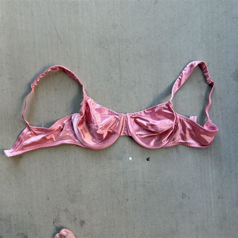 Pink Silk Bra Size 38b Lingerie Bras Silky Depop