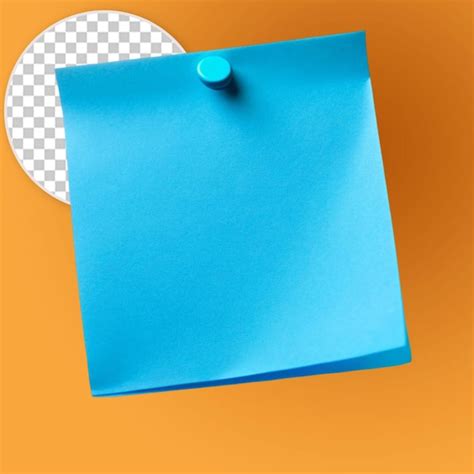 Blue Sticky Note Premium Ai Generated Psd