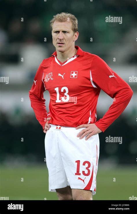 Stephane Grichting Switzerland And Auxerre Afg Arena St Gallen