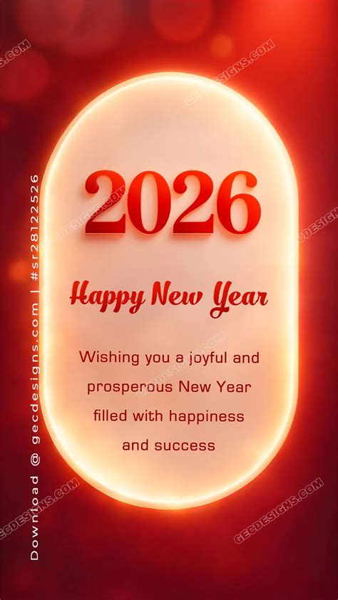 Happy New Year Wishes 2026 Image With Golden Typography Warm Emotions