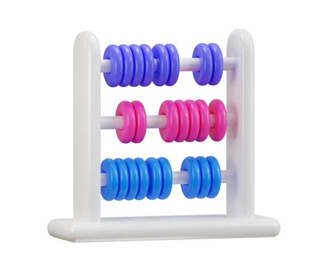 Abacus Icon Education And Math Concept 3d Rendering Illustration 41463787 Png
