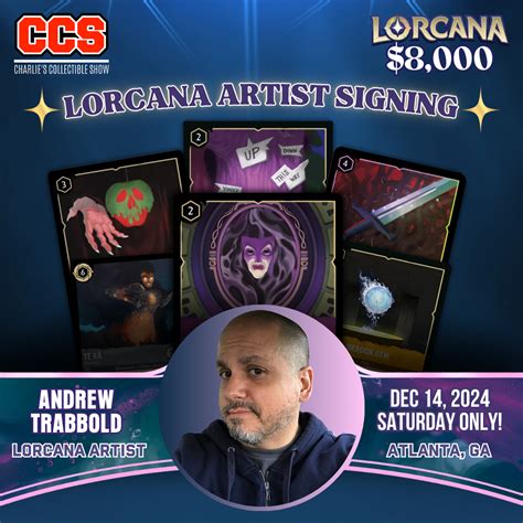 Andrew Trabbold Charlies Collectible Show