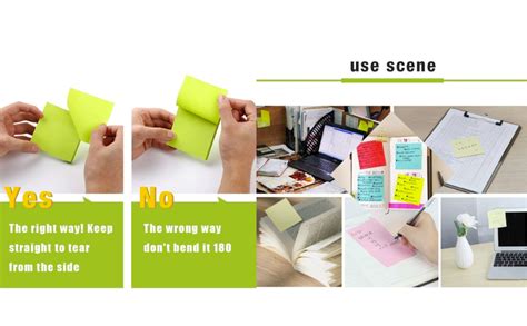 R H Lifestyle 900 Sheet Sticky Notes Set 3 X 3 Inch Neon Color Memo Pad