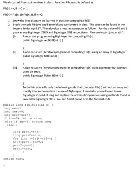 Solved We Discussed Fibonacci Numbers In Class Function Chegg