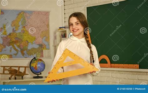 Geometry School Subject Education And School Concept Smart And Clever