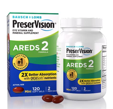 Areds 2 Formula Coq10 Eye Vitamins Preservision®