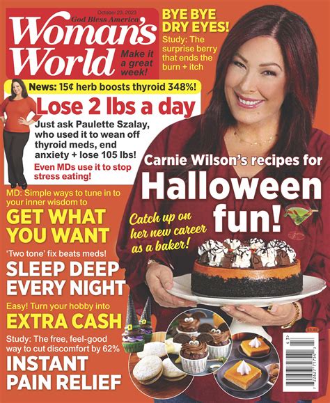 Womans World 10 23 23 Carnie Wilsons Recipe For Halloween Fun