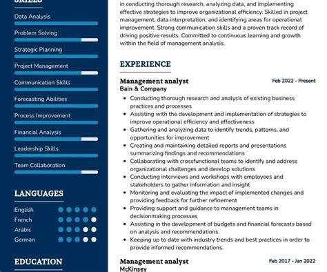 Management Analyst Resume Sample In 2026 Resumekraft