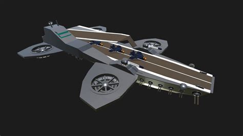 Simpleplanes Helicarrier Mk Ii Extended Hull Improved Flight Model