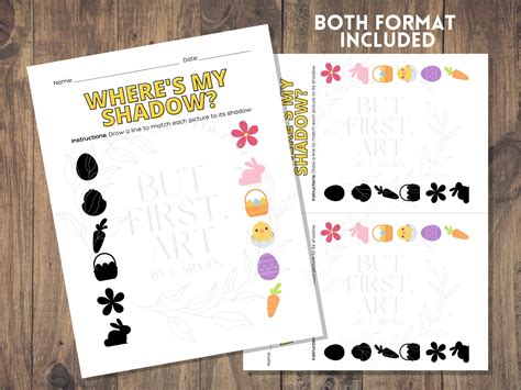 Easter Theme Worksheets Bundle Printable Worksheets Etsy