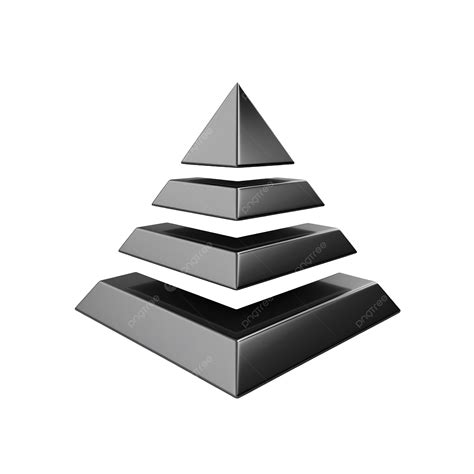 Square Pyramid Abstract Shape 3d Illustration Square Pyramid Abstract Shape Geometric Shape