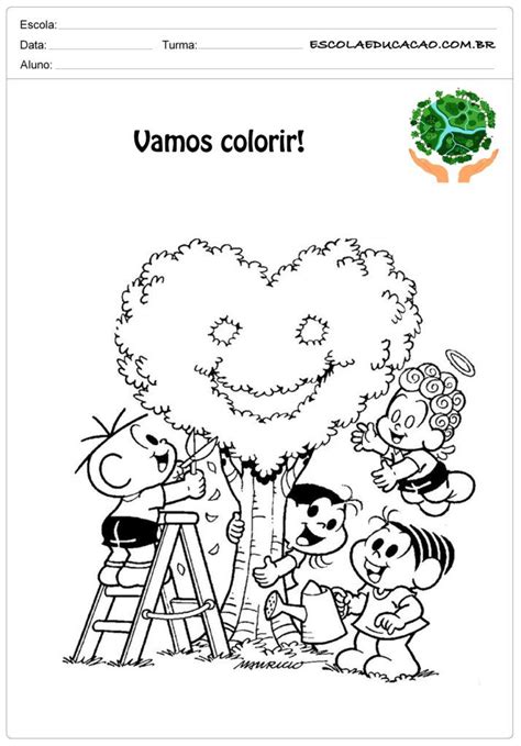 Desenhos Para Colorir Sobre O Meio Ambiente Para Imprimir Dia Da