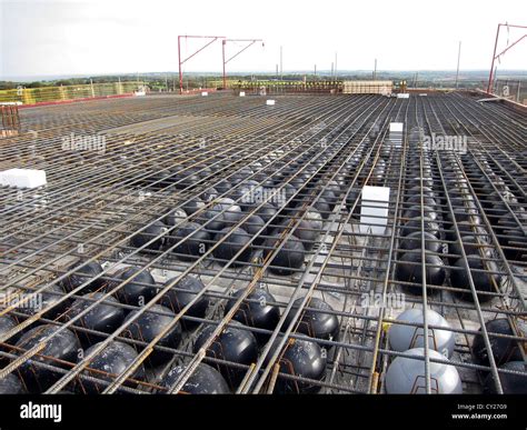 detail of reinforced concrete slab with lightweight 55 off