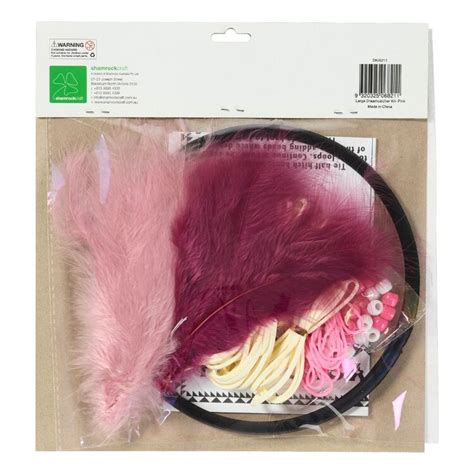 Shamrock Craft Large Dream Catcher Kit Pink 16 Cm Spotlight Australia