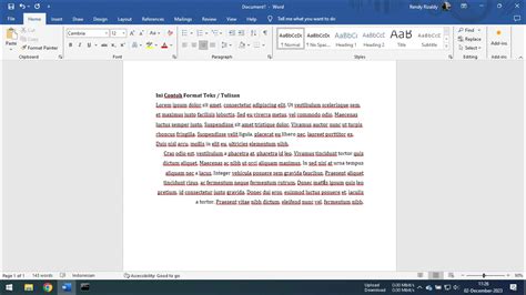 10 Cara Mengatur Teks Rata Kanan Kiri Justify Di Microsoft Word