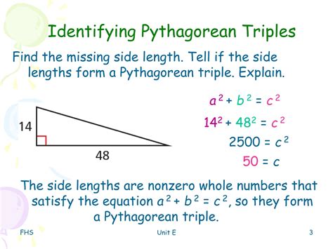 PPT Exploring Pythagorean Triples And Inequality Theorem PowerPoint Presentation ID