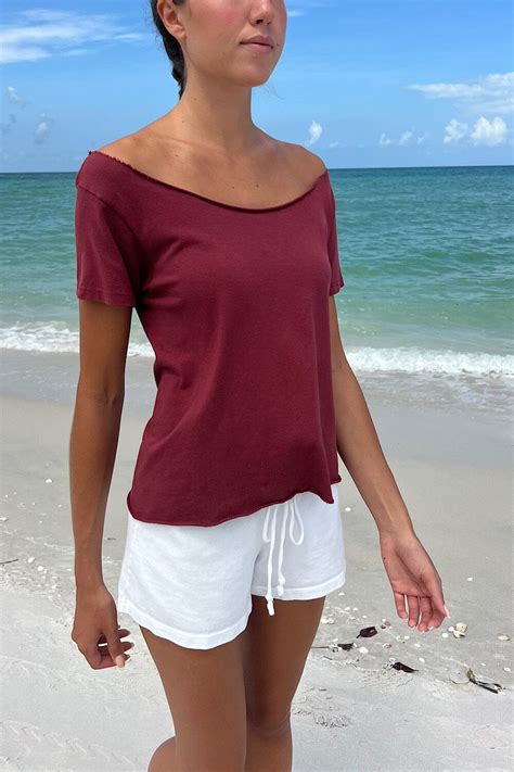 Brandy Melville Usa Robyn Off The Shoulder Top