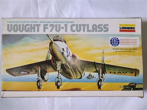 Lindberg Vought F7u 1 Cutlass Twin Jet Fighter Model Kit 148 Scale £27