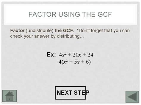 Factoring Polynomials A Flow Chart What Am I