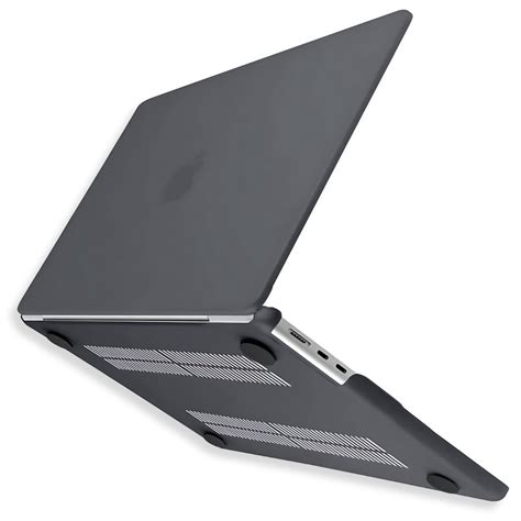 Capa Skincase Para Macbook Air 13 Pol M4 M3 M2 Mod A3240 A3113 A2681 Anos 20222025 Preto Onix