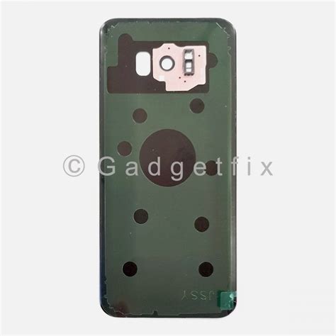 Silver Back Cover Battery Door Camera Lens Adhesive For Samsung