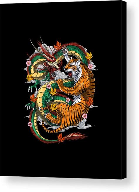 Japanese Tiger And Dragon Art