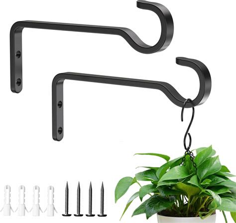 6 Inch 2 Pack Heavy Duty Outdoor Plant Hangers For Hanging Baskets