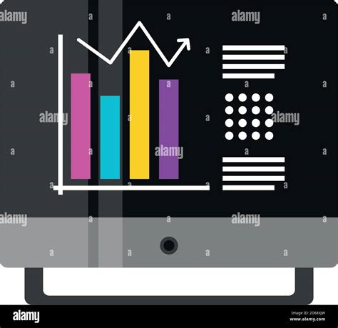 Data Analysis Business Chart Planning Detailed Vector Illustration