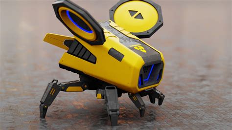 Fly Bot Rigged Character Superhive Formerly Blender Market